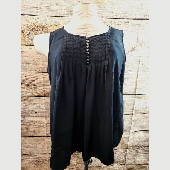 Roaman's | Tops | Roamans Black Tunic Shell | Poshmark